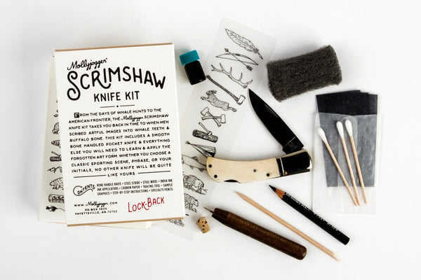 Scrimshaw Pocket Knife DIY Kit Mollyjogger